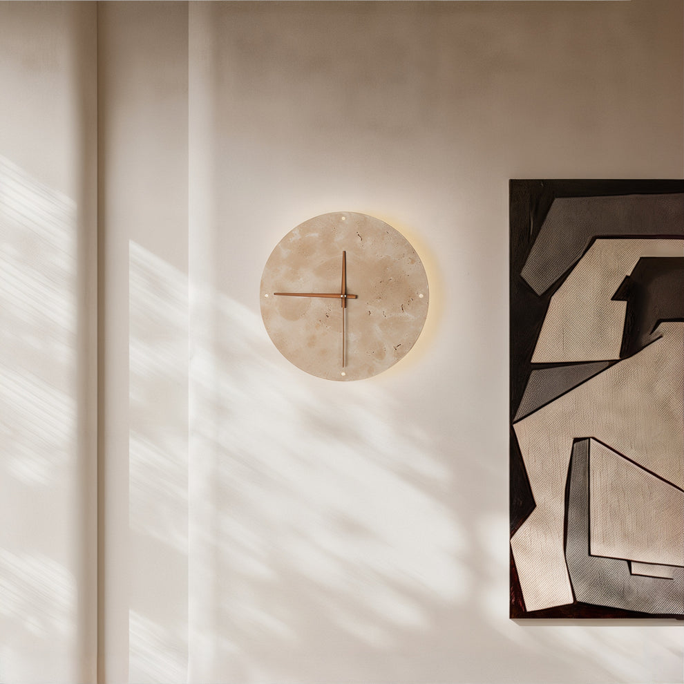 Minimalist Wall Clock with LED Backlighting