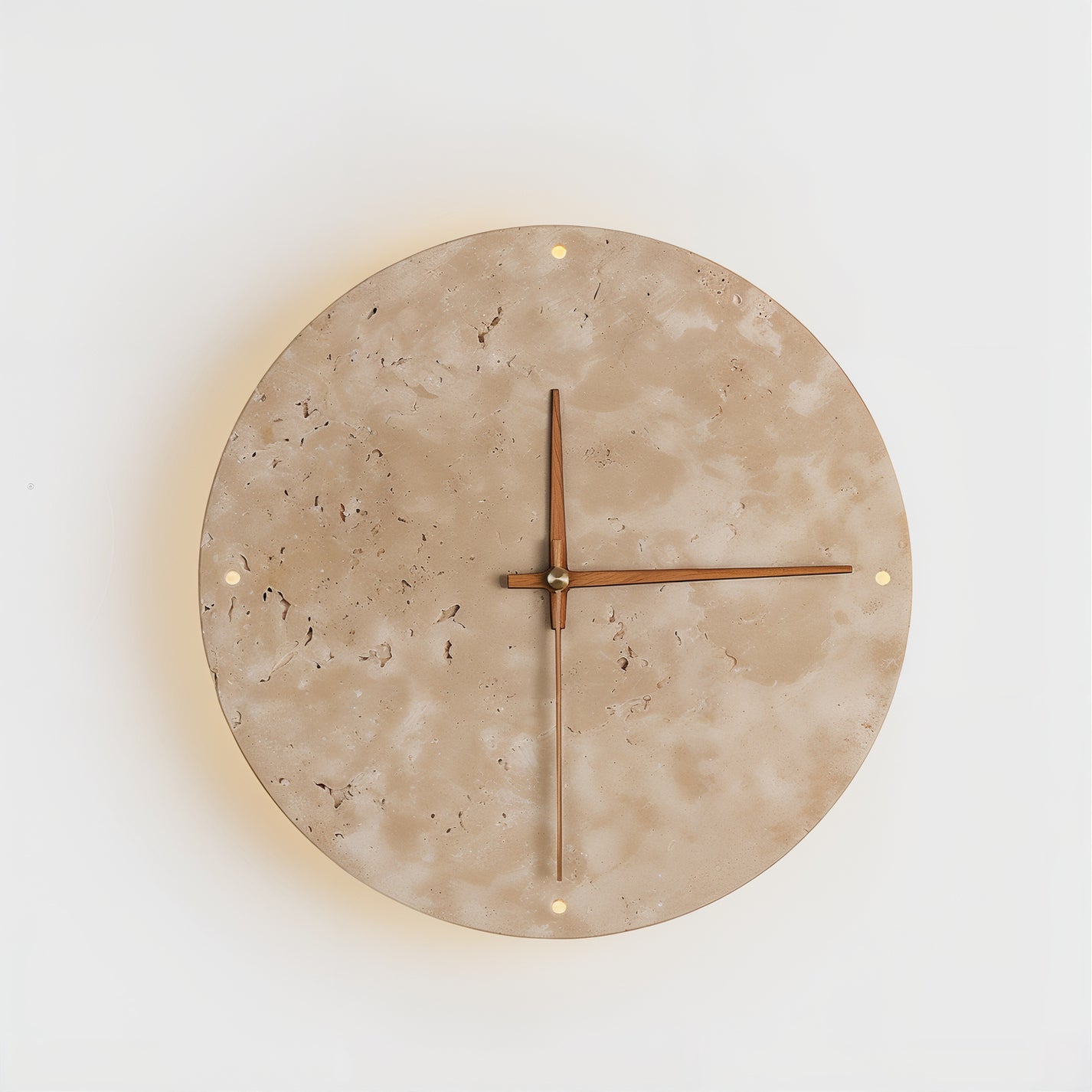 Minimalist Wall Clock with LED Backlighting