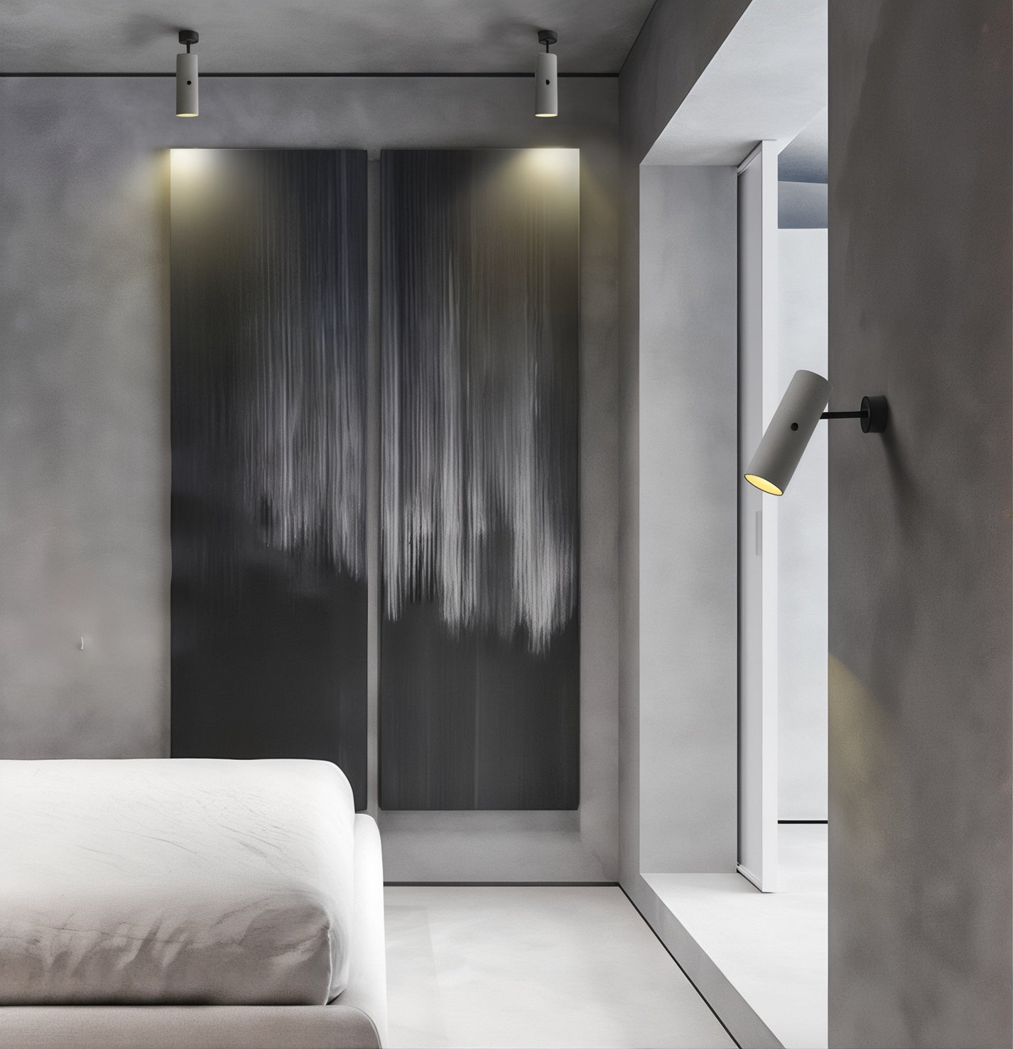 Modern Concrete Cylinder Wall Light | ModefinityModern Concrete ...