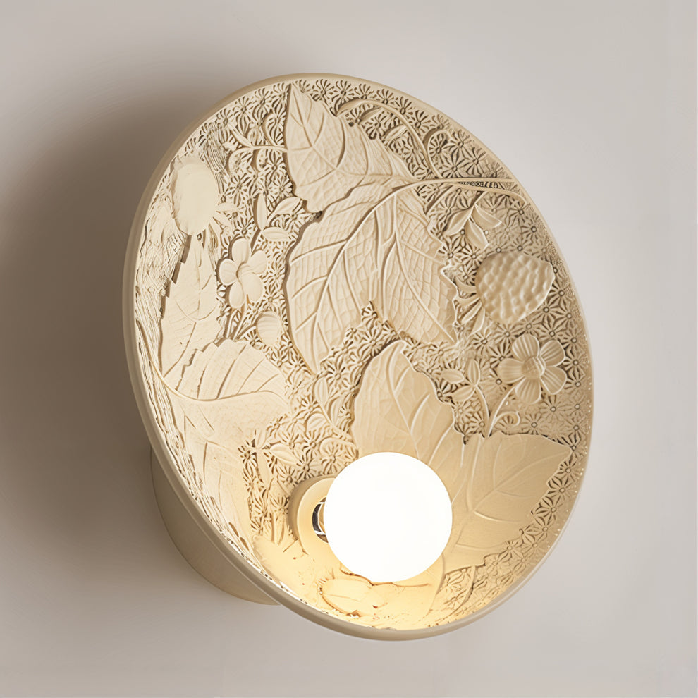 Floral Embossed Decorative Wall Light | ModefinityFloral Embossed ...