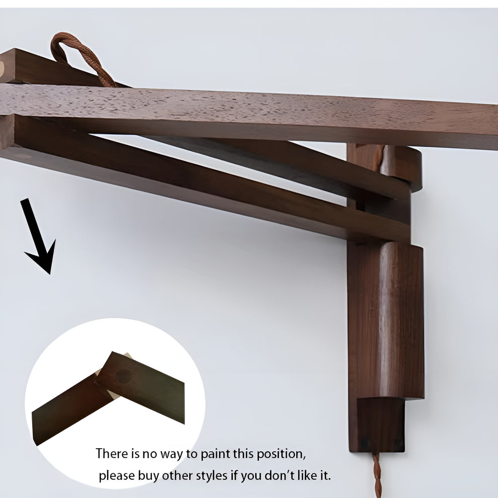 Industrial Swing Arm Wall Light | ModefinityIndustrial Wood Swing Arm Wall Light Sconce