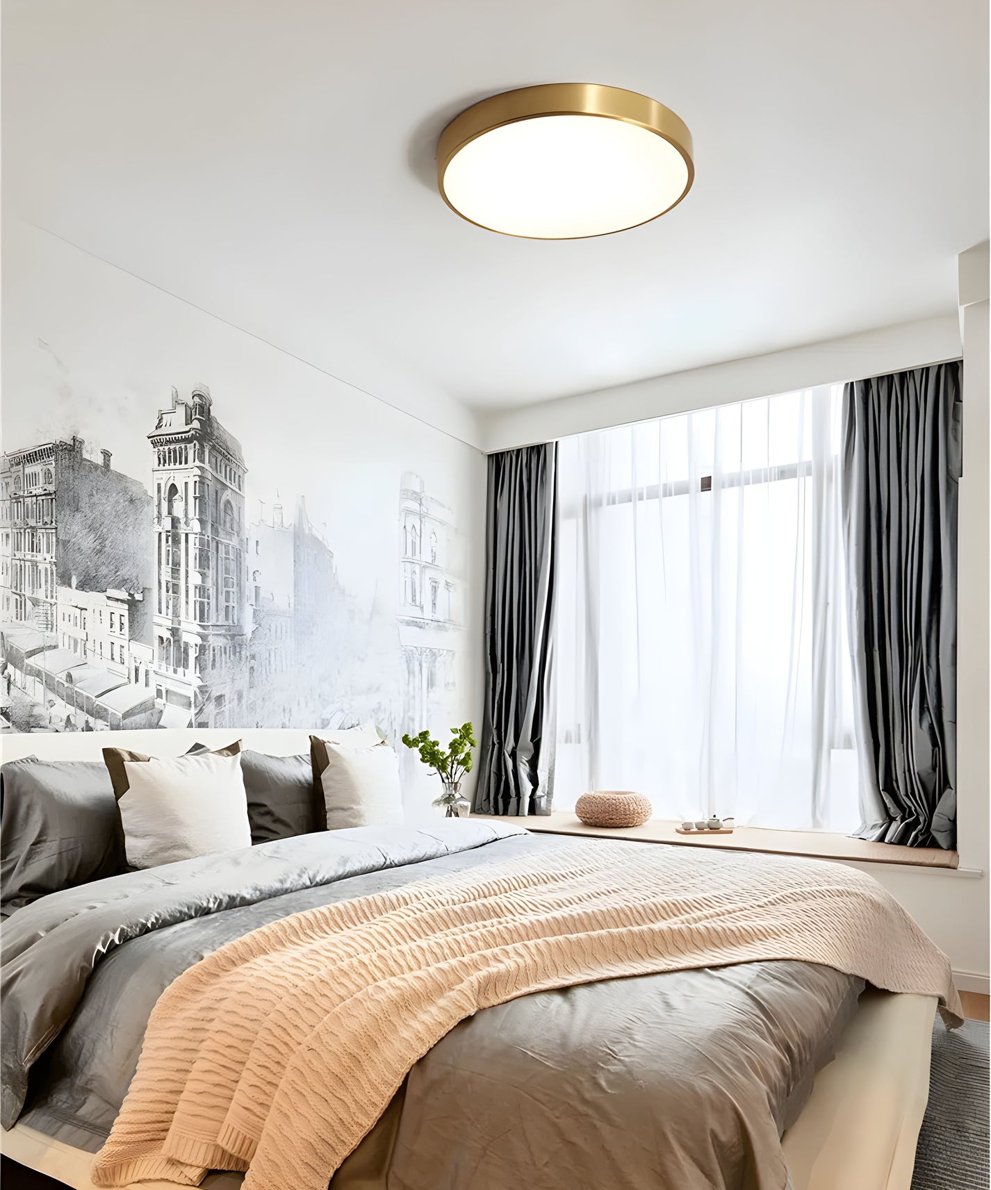 Minimalist Halo Flush Mount Ceiling Light | ModefinityMinimalist Halo ...