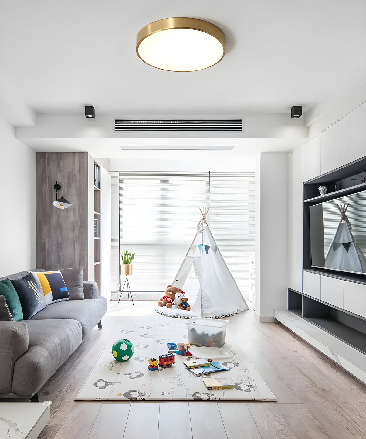 Minimalist Halo Flush Mount Ceiling Light | ModefinityMinimalist Halo ...