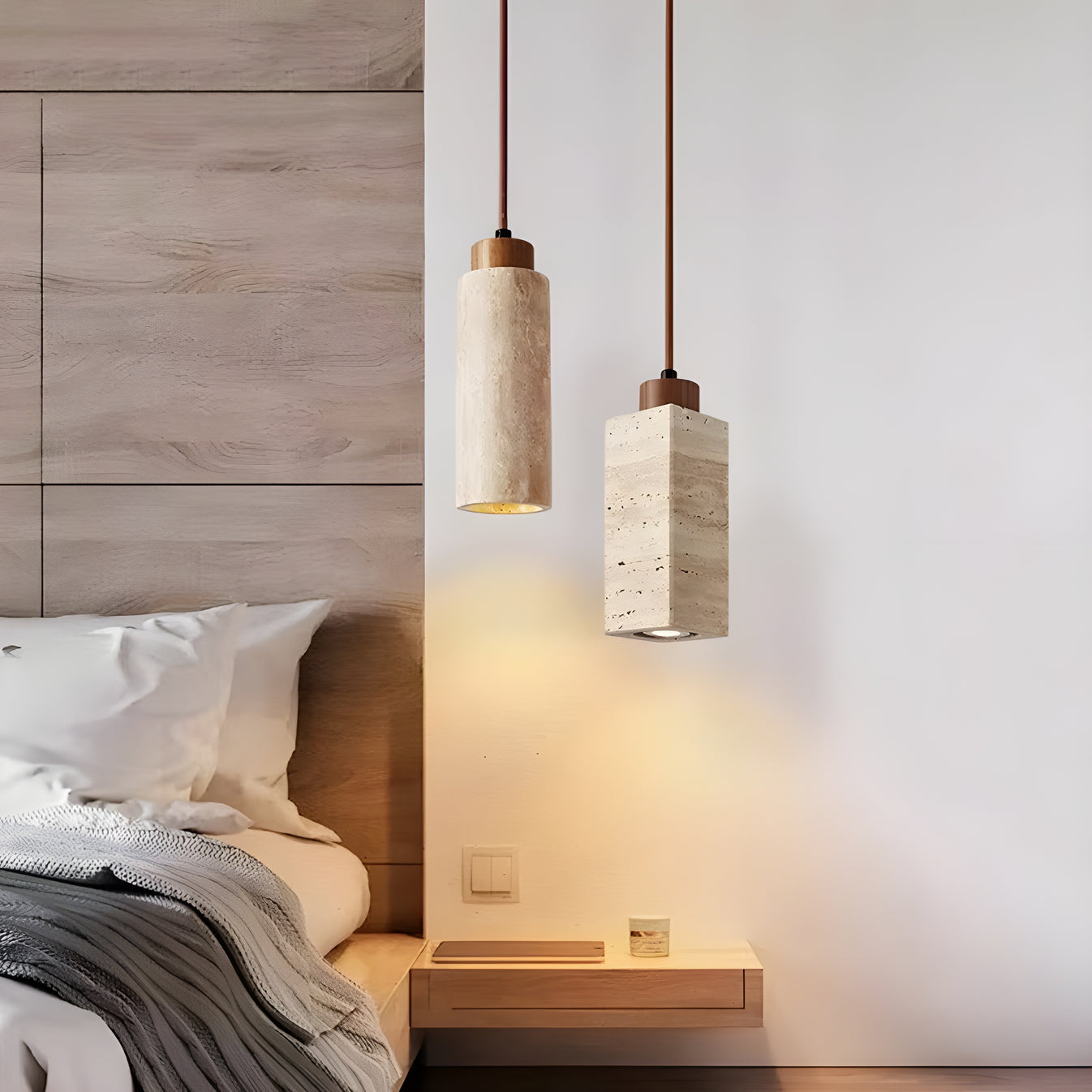 Modern Travertine Pendant Light | ModefinityModern Travertine Pendant Light