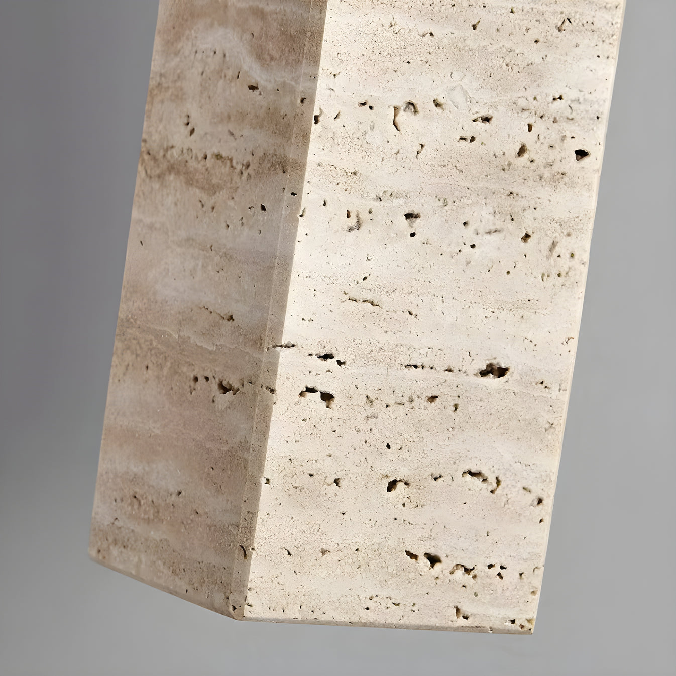Modern Travertine Pendant Light