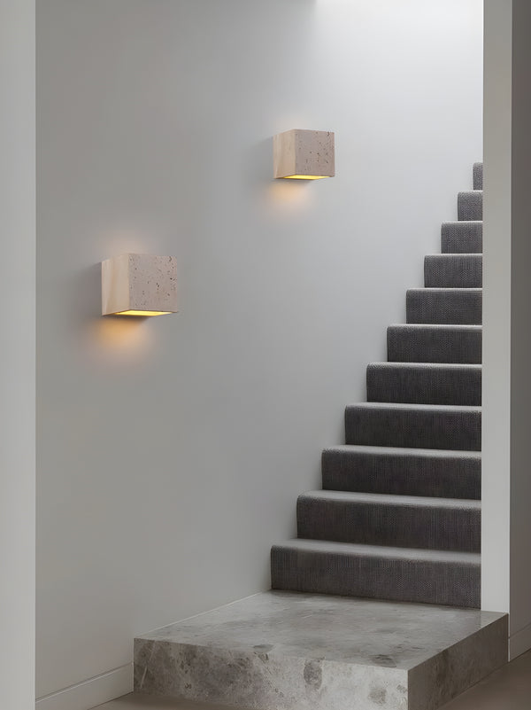 Modern Travertine Wall Sconce | ModefinityModern Travertine Wall Sconce