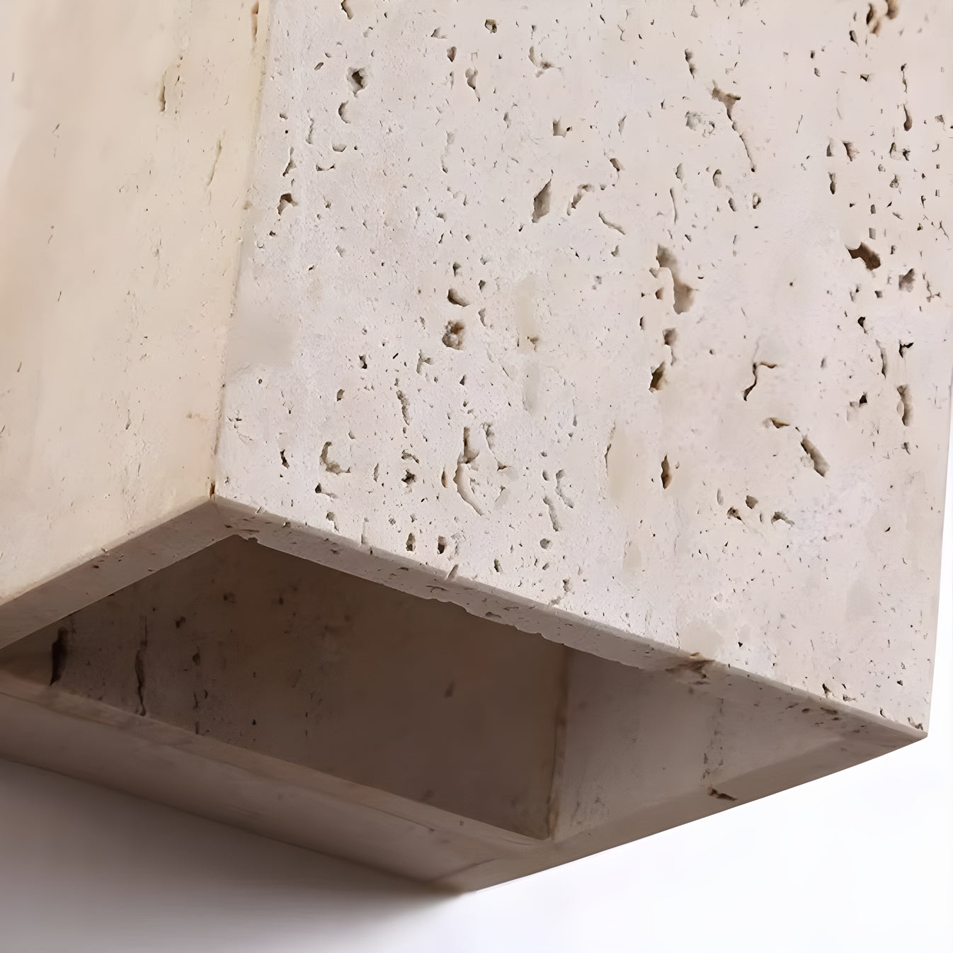 Modern Travertine Wall Sconce