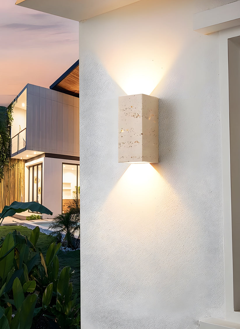 Modern Travertine Wall Sconce | ModefinityModern Travertine Wall Sconce