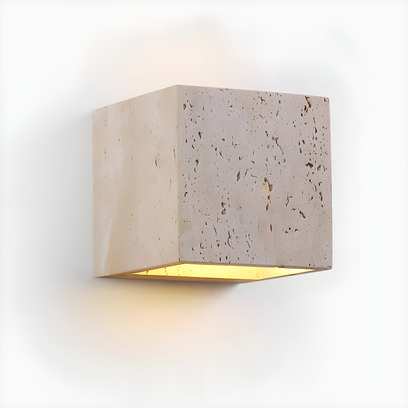 Modern Travertine Wall Sconce
