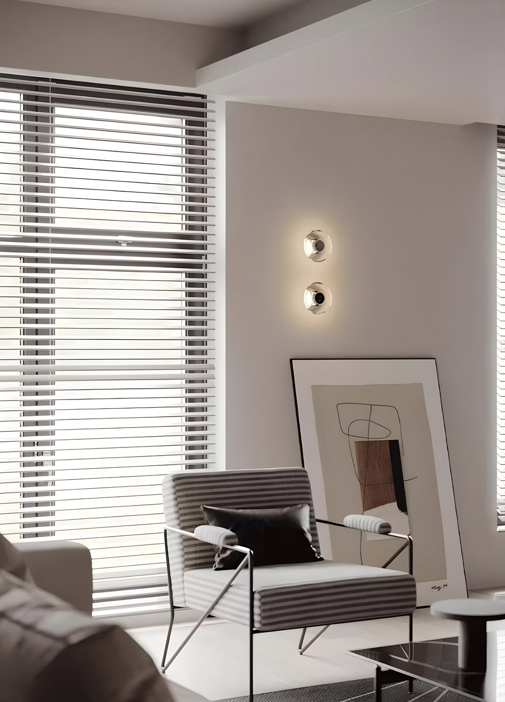 Crystal Disc LED Wall Light