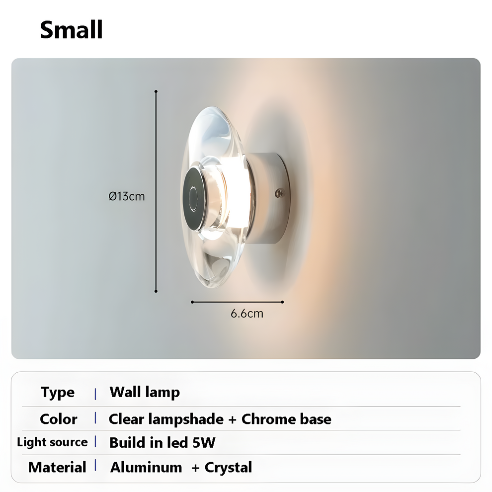Crystal Disc LED Wall Light | ModefinityCrystal Disc LED Wall Light