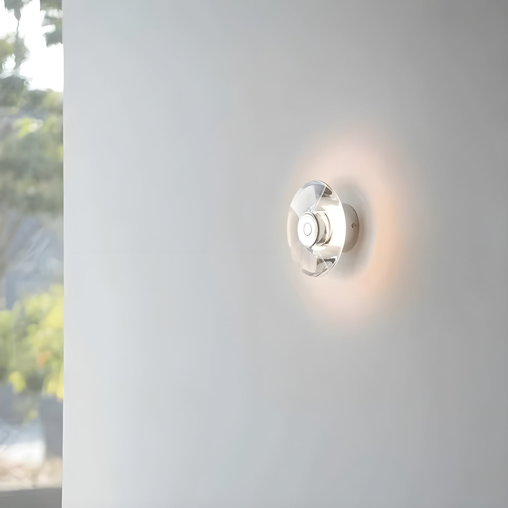 Crystal Disc LED Wall Light