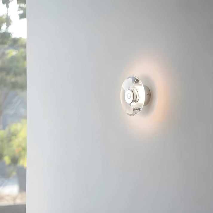 Crystal Disc LED Wall Light