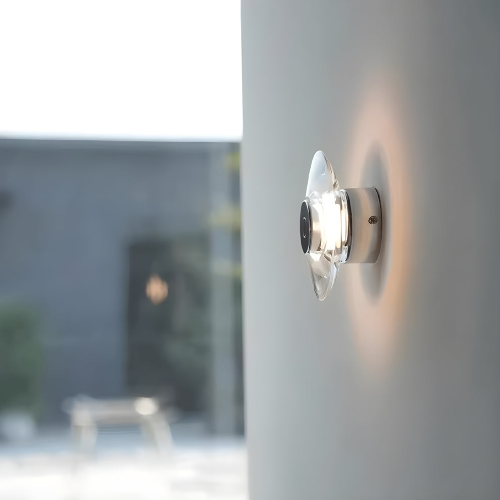 Crystal Disc LED Wall Light