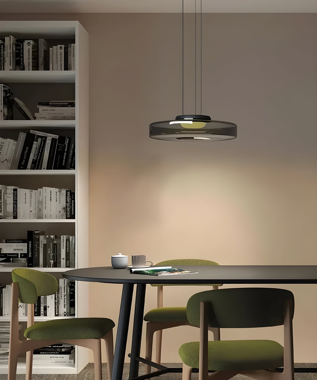 Strata Smoked Glass Pendant Light