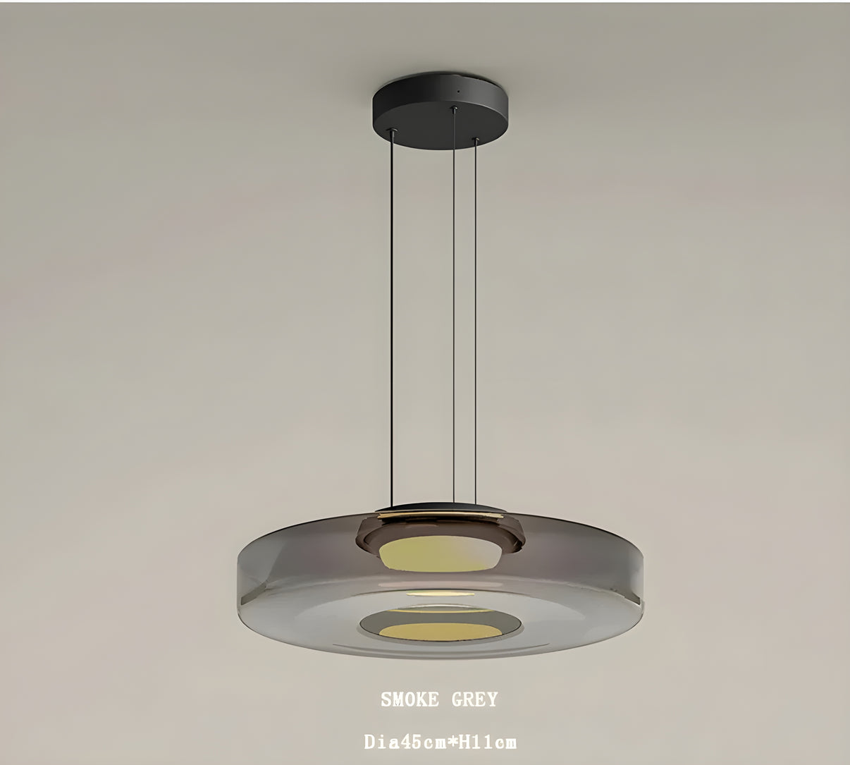 Strata Smoked Glass Pendant Light | ModefinityStrata Smoked Glass ...