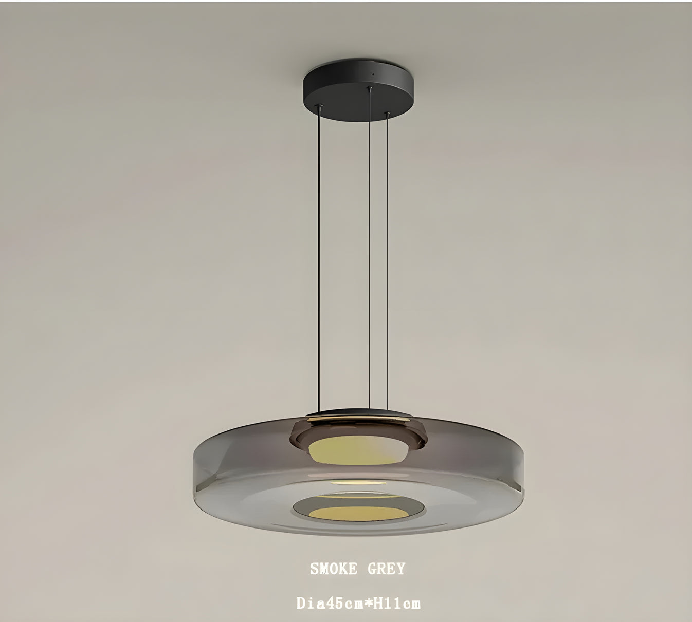 Strata Smoked Glass Pendant Light | ModefinityStrata Smoked Glass ...