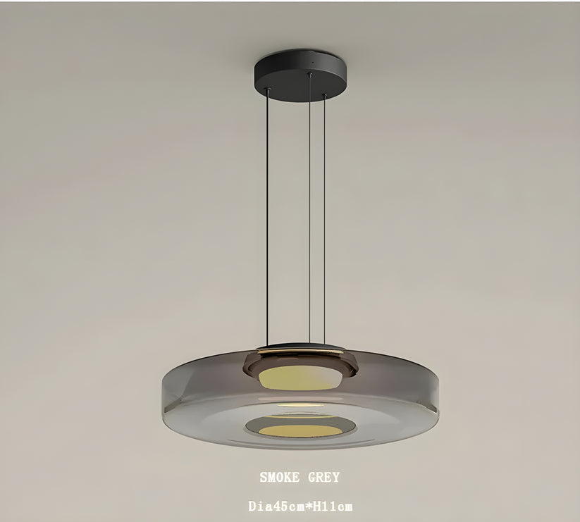 Strata Smoked Glass Pendant Light