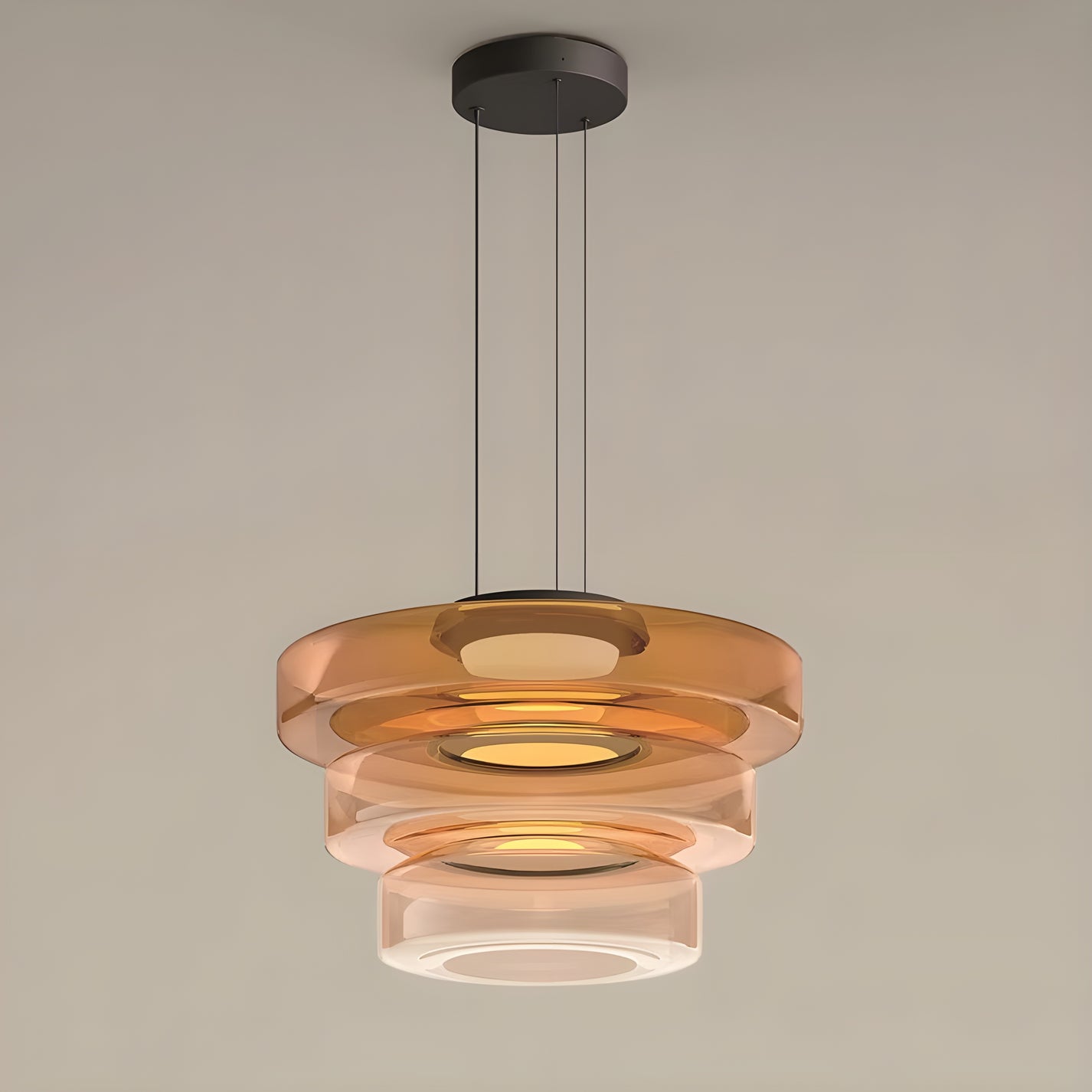 Strata Smoked Glass Pendant Light | ModefinityStrata Smoked Glass ...
