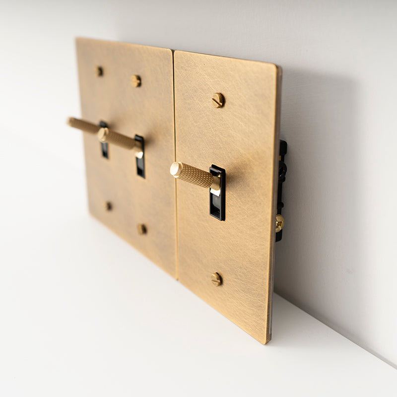 Vintage Brass Toggle Light Switches & Power Outlets – Complete ...