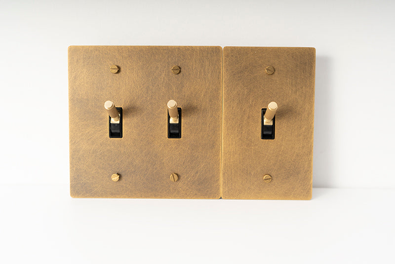 Vintage Brass Toggle Light Switches & Power Outlets – Complete ...