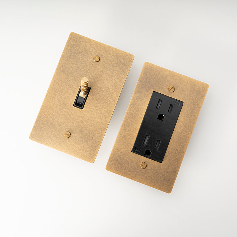 Vintage Brass Toggle Light Switches & Power Outlets – Complete ...