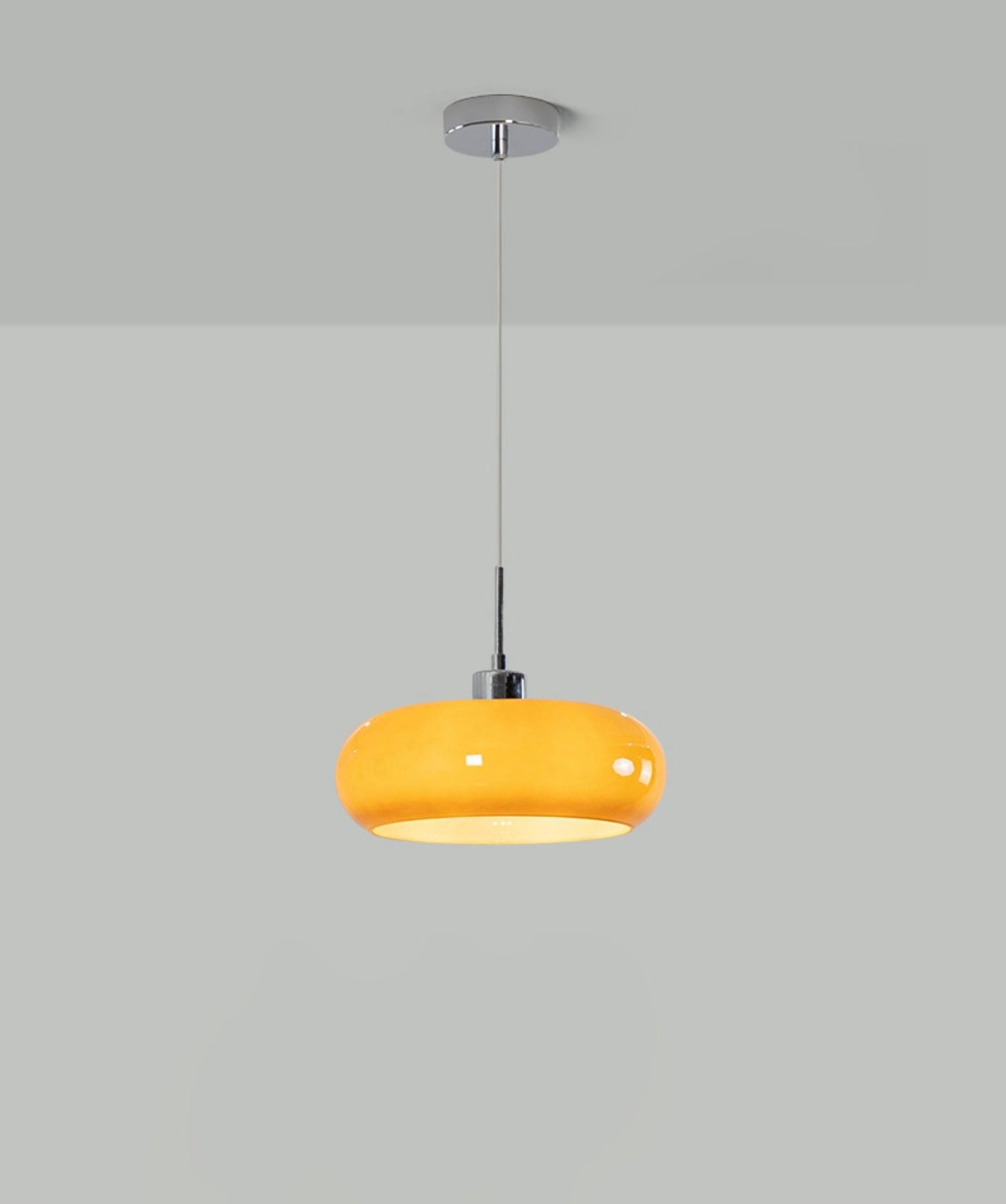 Amber Retro Glass Pendant Light - 244GPL