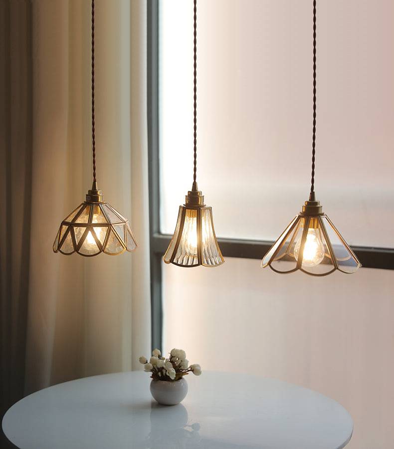 Brass Glass Pendant Light - 226GPL | ModefinityBrass Glass Pendant ...