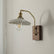 Ceramic Wall Light With Wood Plate - 107WL | ModefinityGlass Wall Light ...