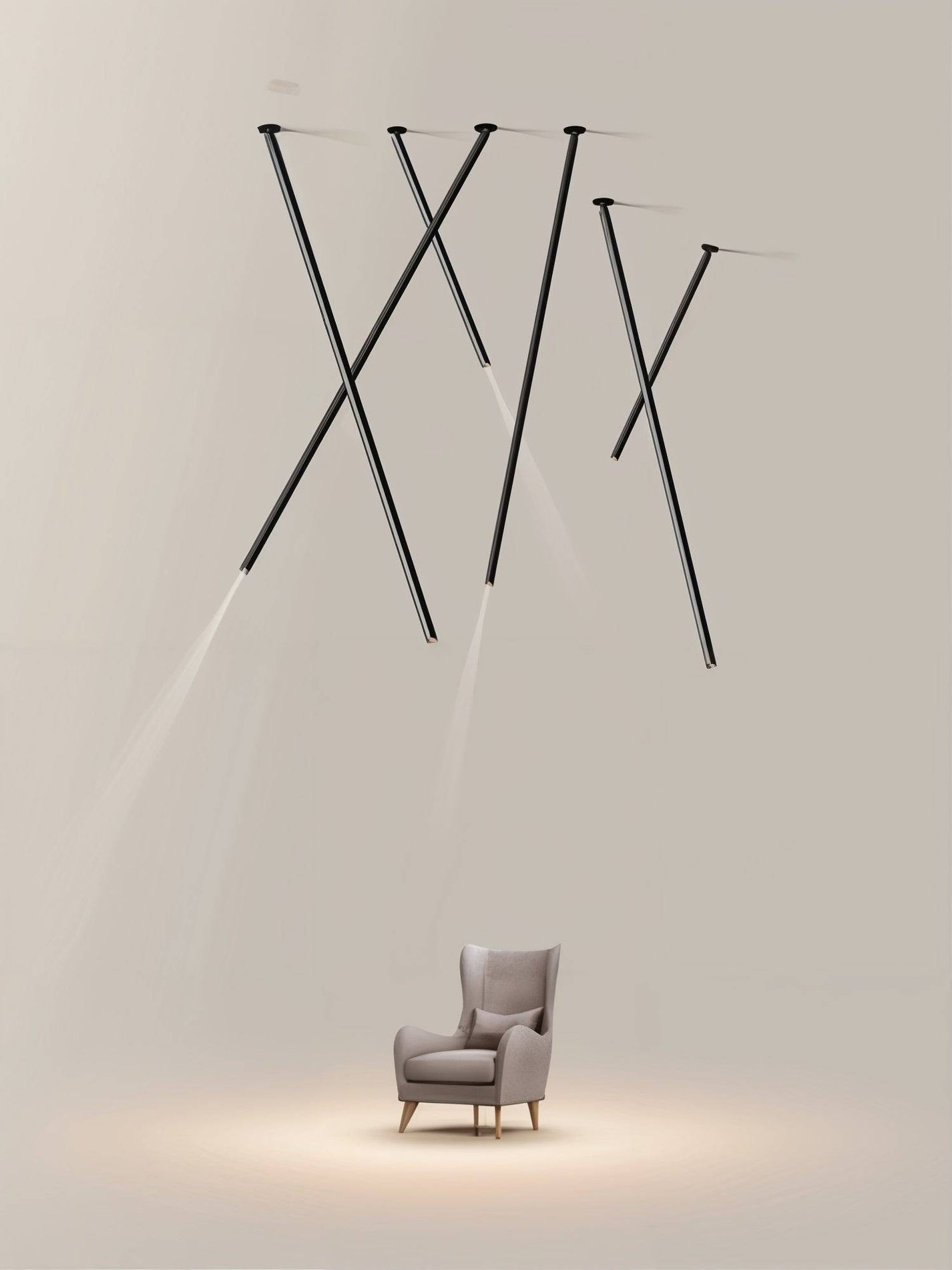 Contemporary Linear Beam Ceiling Light | ModefinityContemporary Linear ...