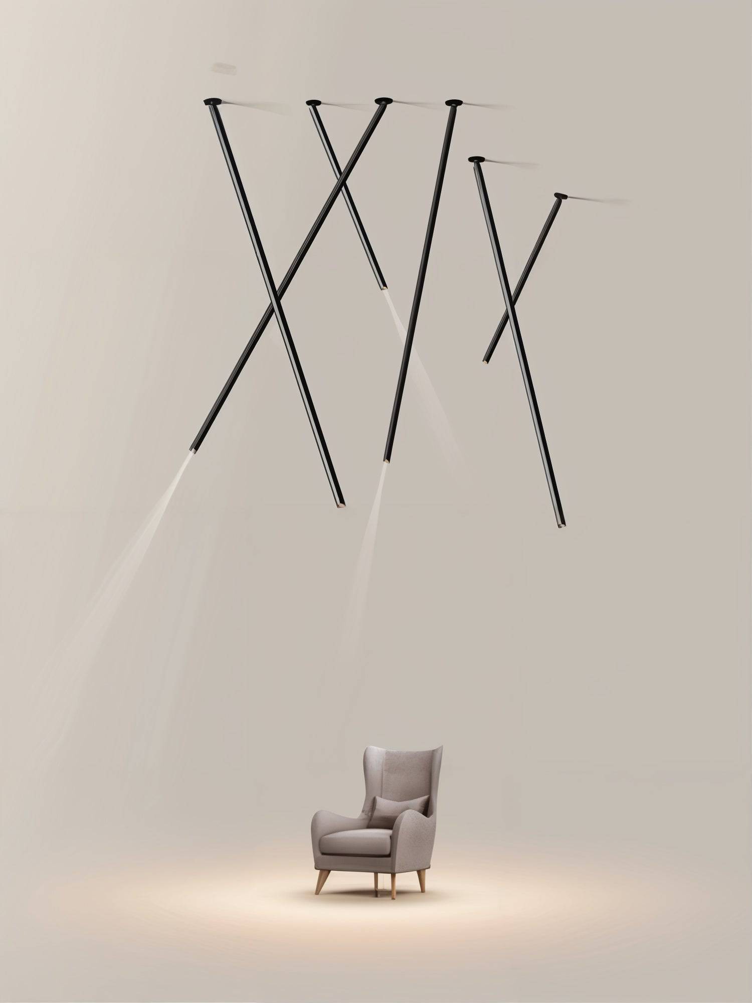 Contemporary Linear Beam Ceiling Light