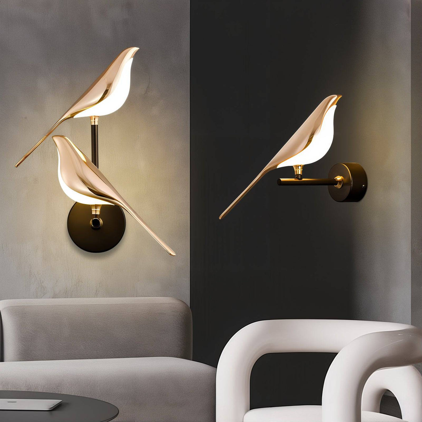 Elegant Bird Shaped Wall Sconce Light | ModefinityElegant Bird Shaped ...