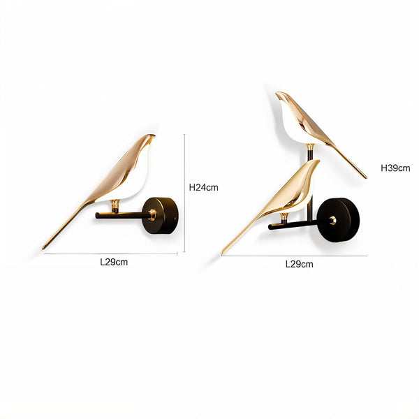 Elegant Bird Shaped Wall Sconce Light | ModefinityElegant Bird Shaped ...