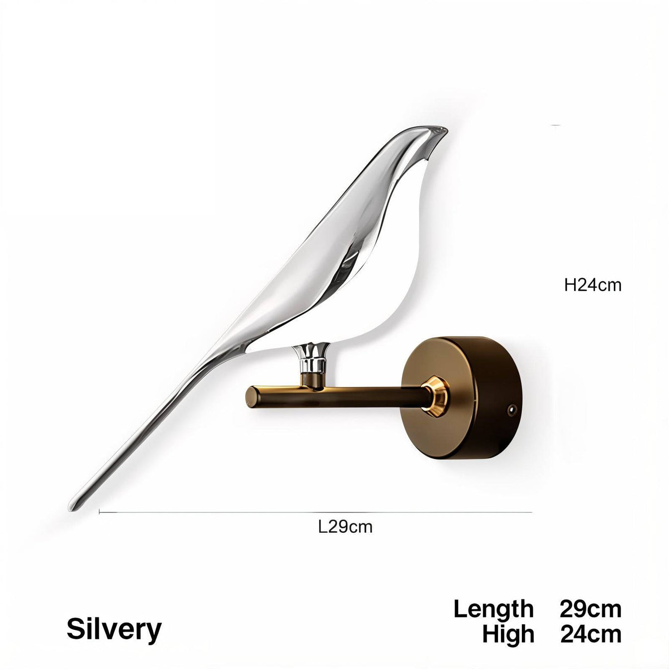 Elegant Bird Shaped Wall Sconce Light