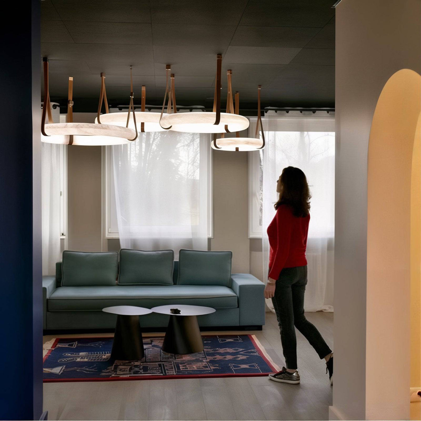 Elegant Circular LED Chandelier