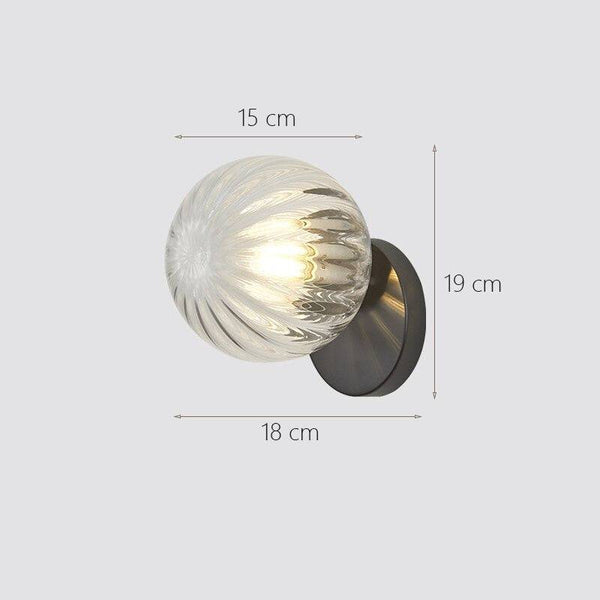 Flush Glass Wall Light - 204GWL | ModefinityGold Frosted Glass Wall Light