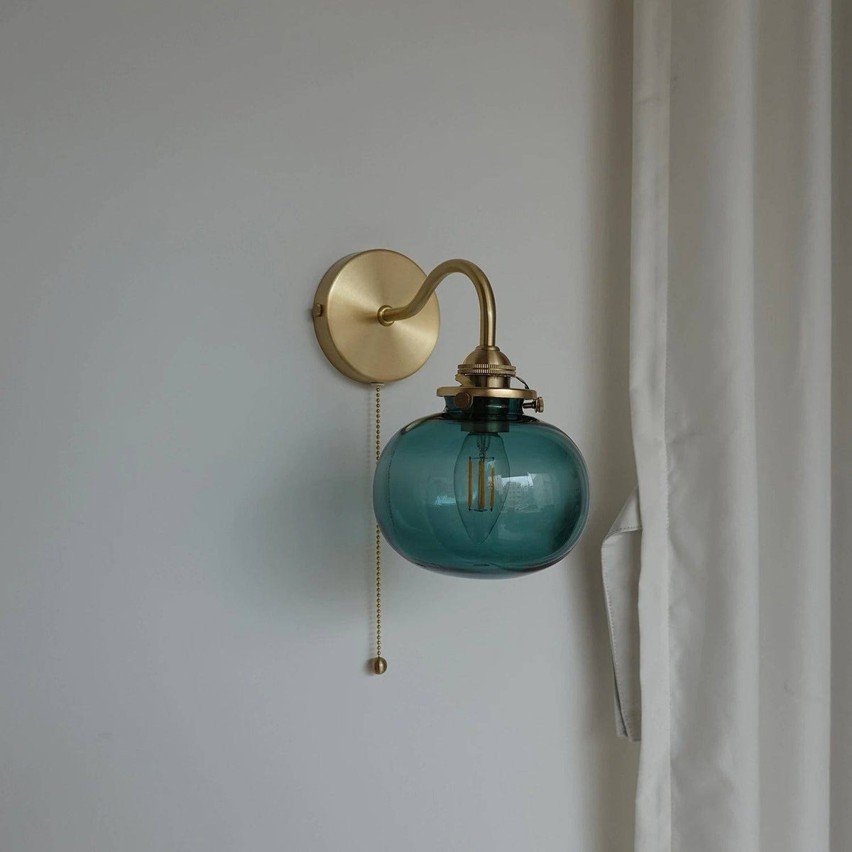 Glass Globe Wall Sconce Light - 214GBWL