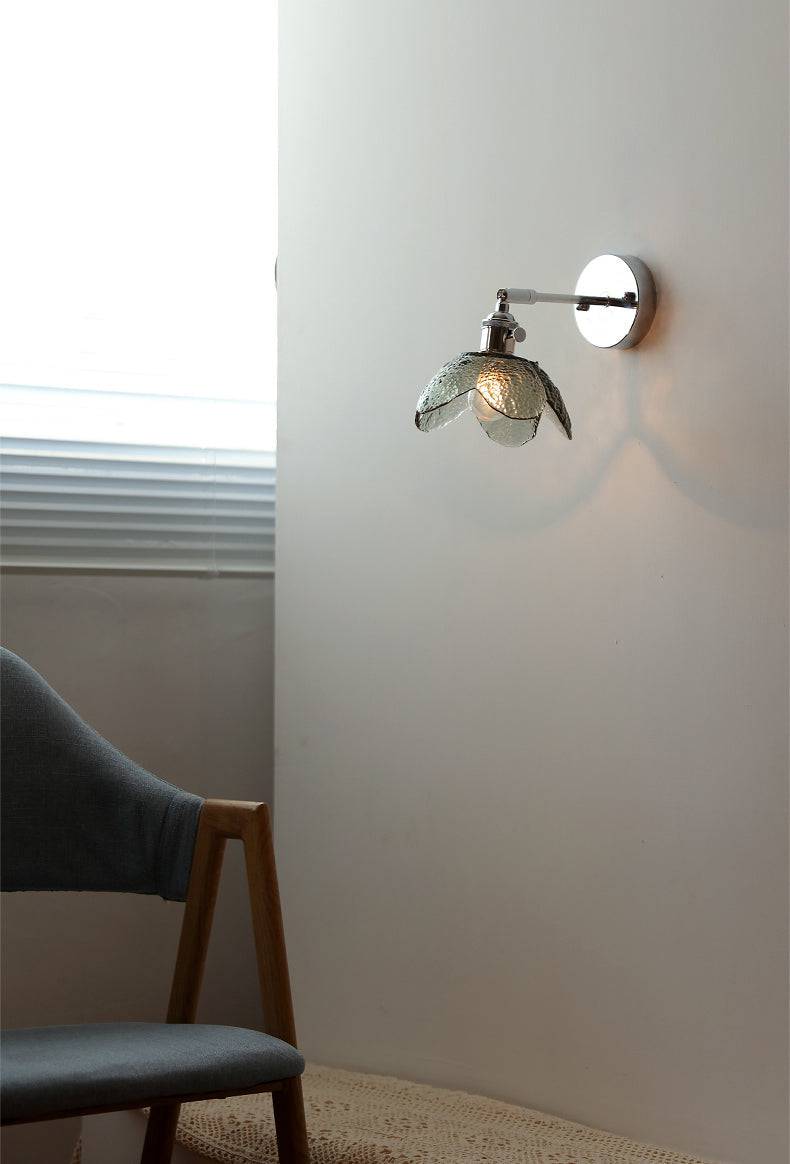 Glass Silver Wall Light - 208SST | ModefinityGlass Silver Wall Light ...