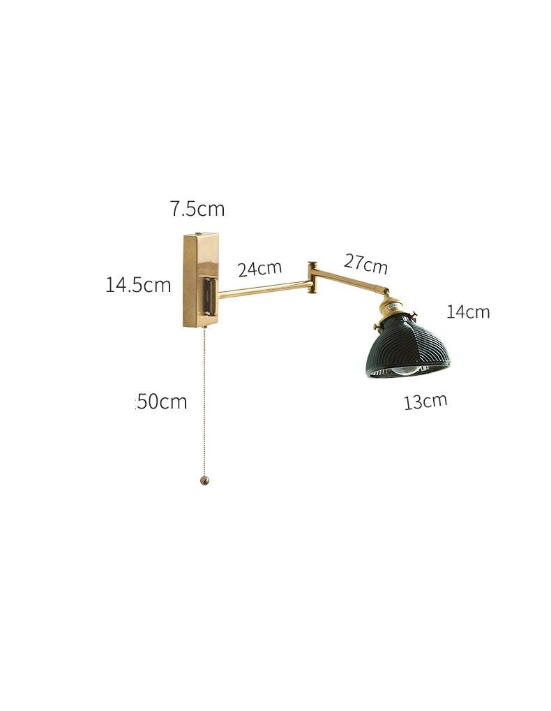 Glass Swing Arm Wall Light - 204SAL | ModefinityGlass Swing Arm Wall ...