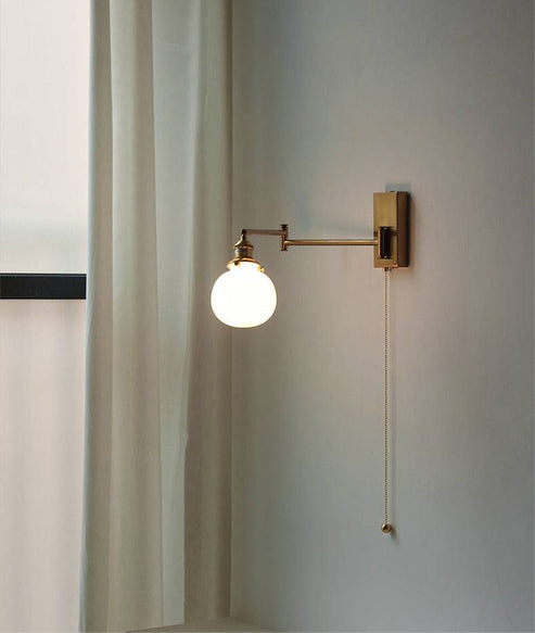 Glass Swing Arm Wall Light - 204SAL | ModefinityGlass Swing Arm Wall ...