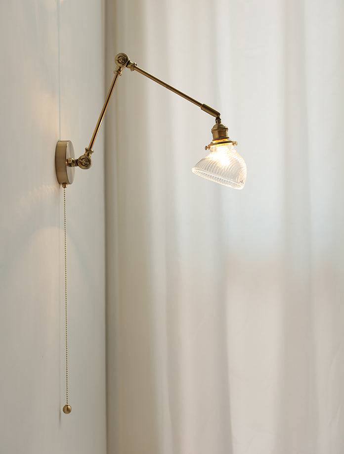 Glass Swing Arm Wall Light - 208SAL | ModefinityGlass Swing Arm Wall ...