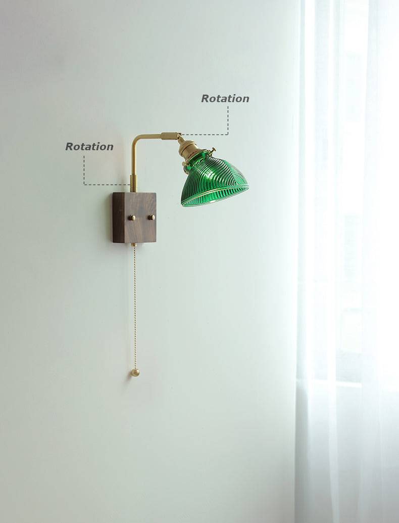Glass Wall Light With Wood Plate - 103WL | ModefinityGlass Wall Light ...