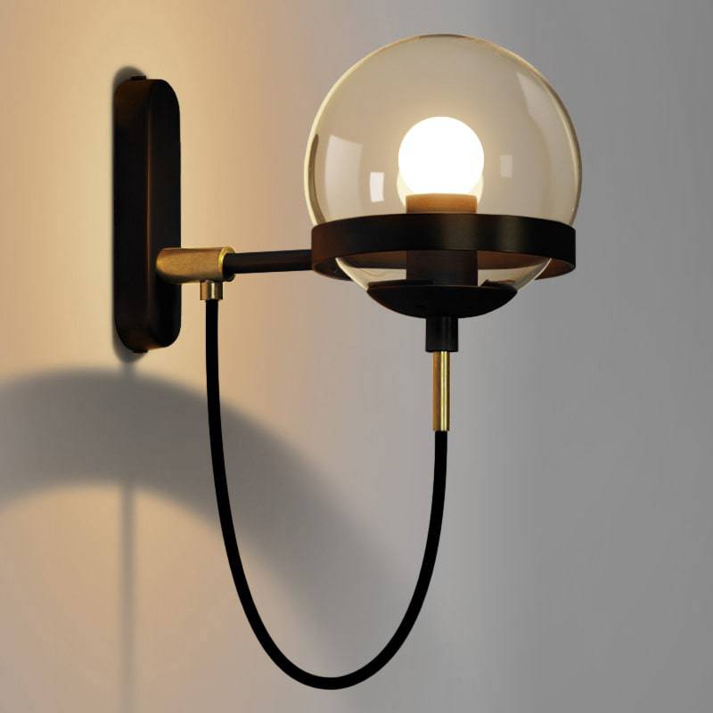Gold Double Glass Wall Light - 206GWL | ModefinityGold Double Glass Wall Light - 206GWL