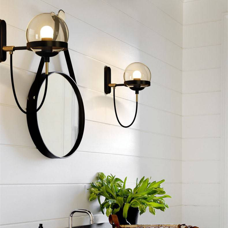 Gold Double Glass Wall Light - 206GWL | ModefinityGold Double Glass Wall Light - 206GWL