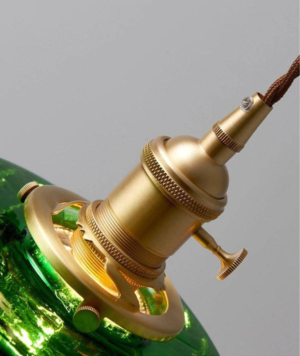 Green Glass Pendant Light