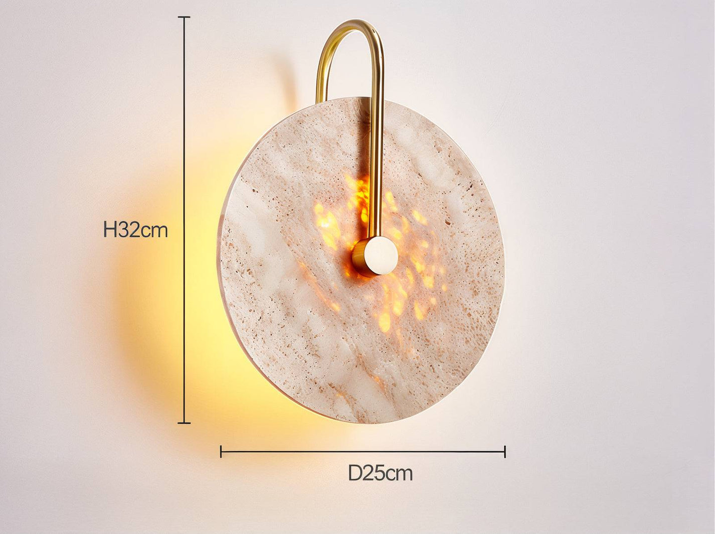 Illuminated Stone Wall Light - Modern Luxe | ModefinityIlluminated ...