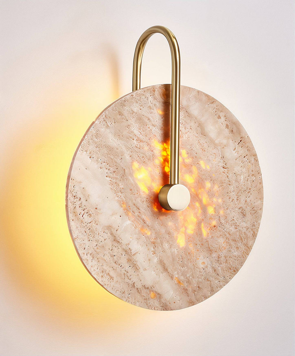 Illuminated Stone Wall Light - Modern Luxe