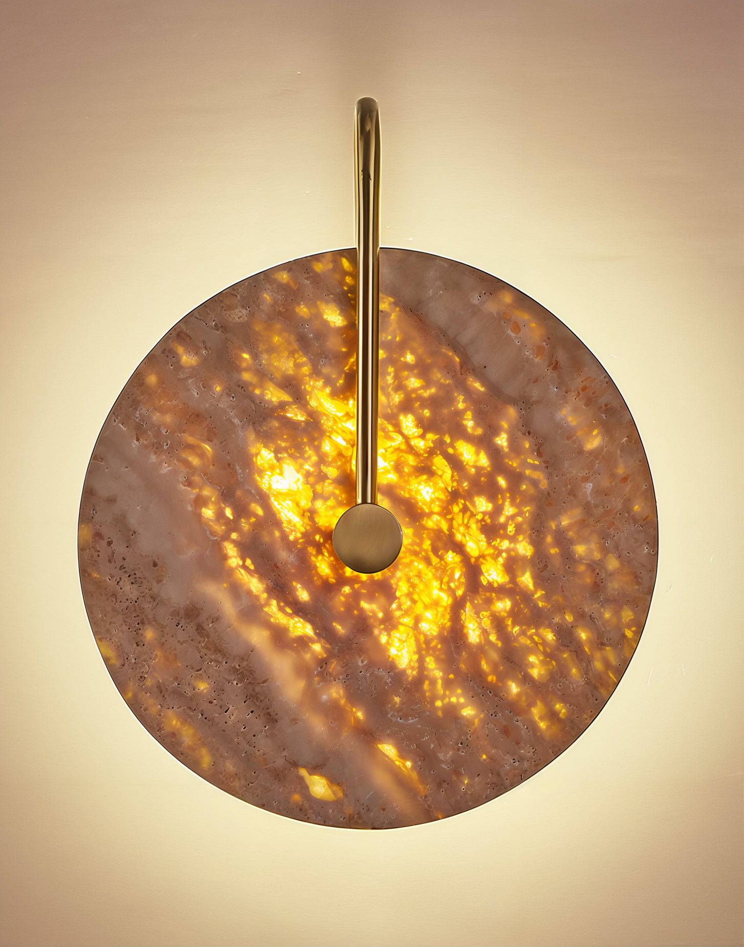 Illuminated Stone Wall Light - Modern Luxe