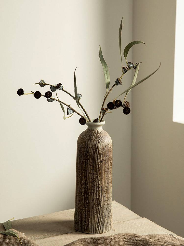 Japandi Dark Ceramic Vases | ModefinityJapandi Dark Ceramic Vases