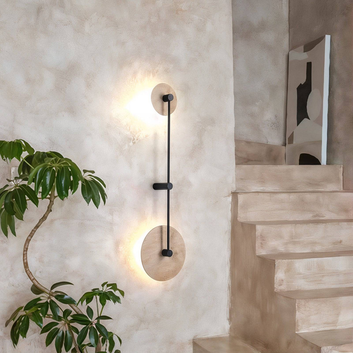 Japandi Double Wall Sconce